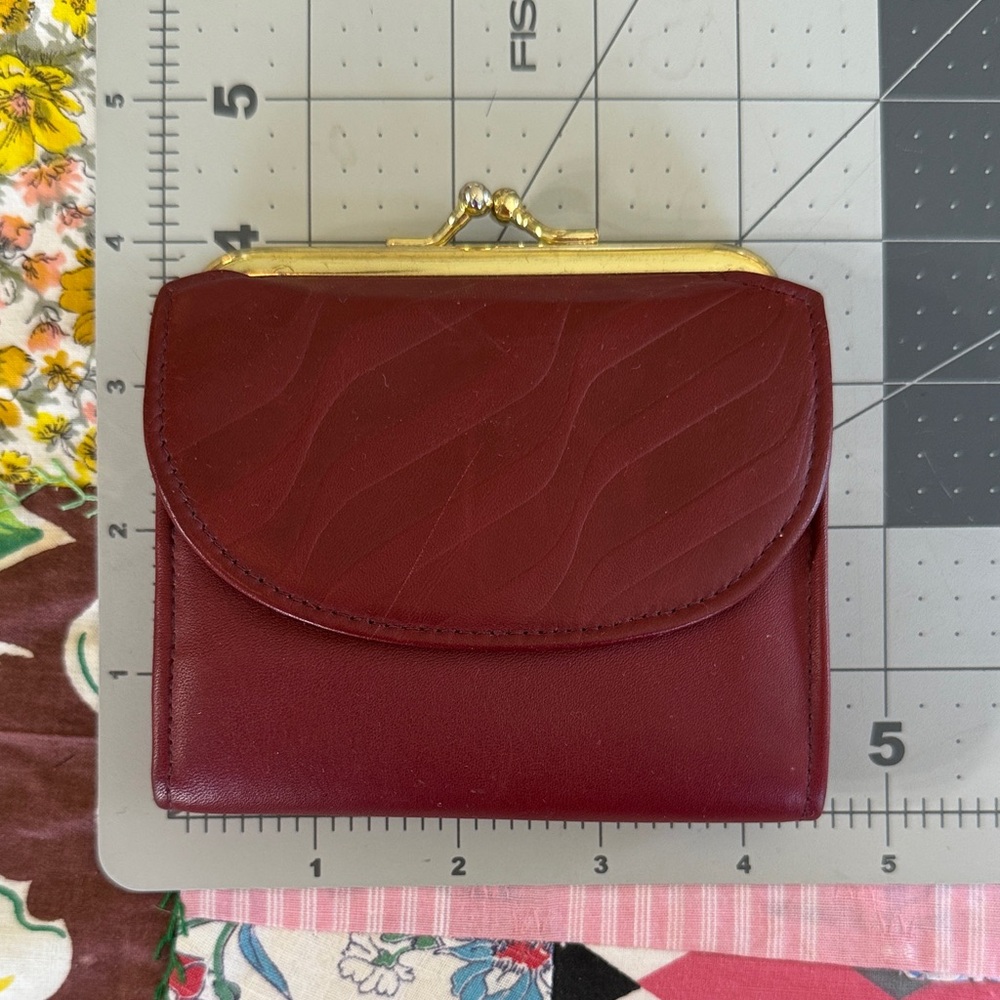 Vintage Prince Gardner Burgundy Leather Wallet Full G… - Gem